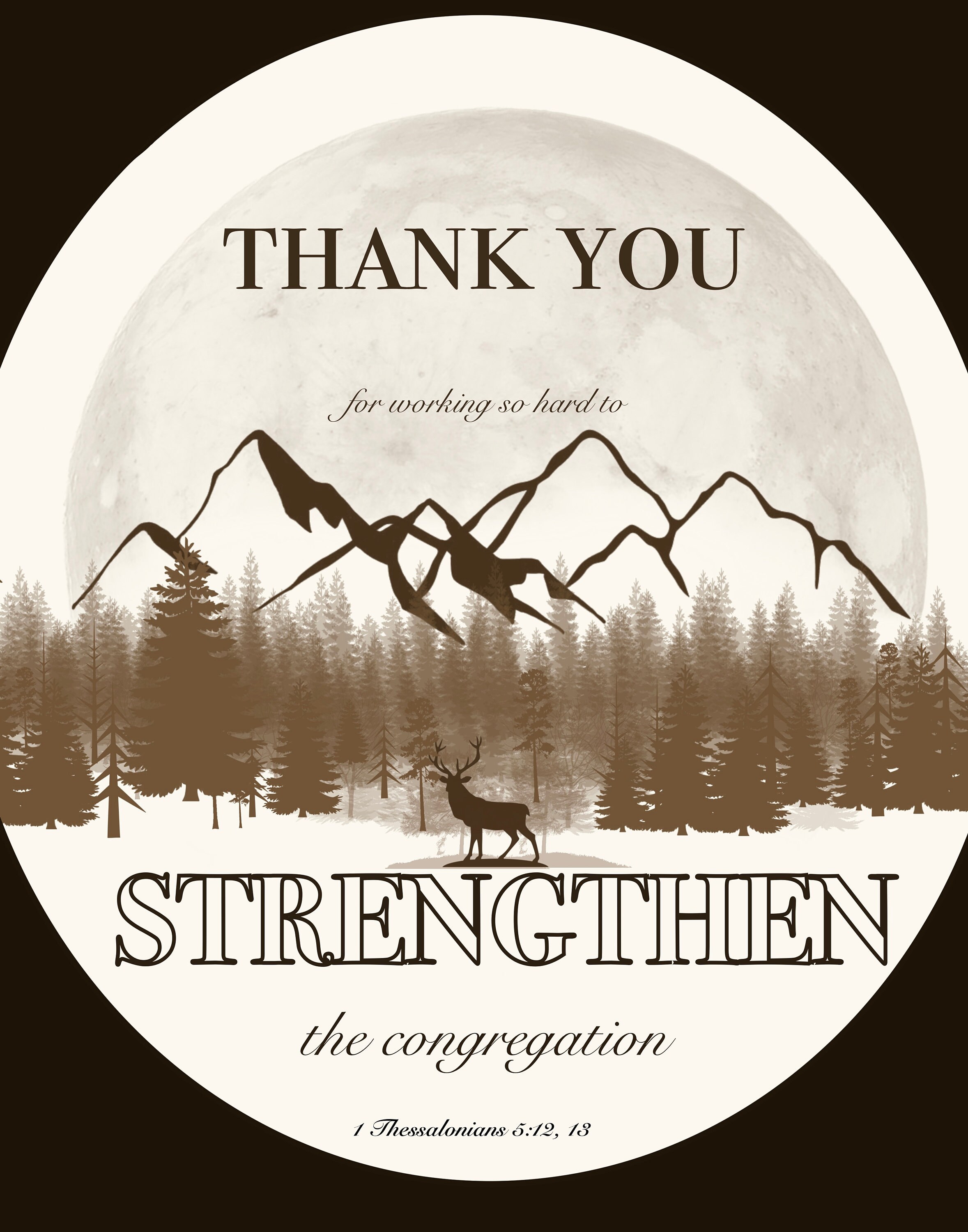 Thank You Elders and Circut Overseers card | Etsy