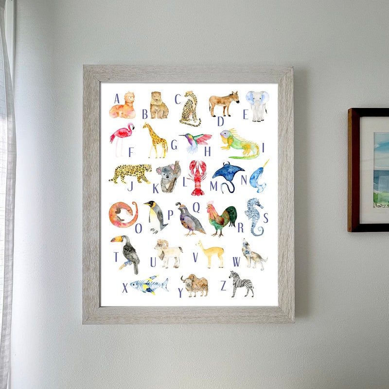 Alphabet Art Print - Etsy