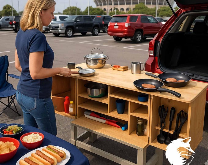 Organizer Set of Four High Quality Portable Camp Box, 48L Weatherproof ...