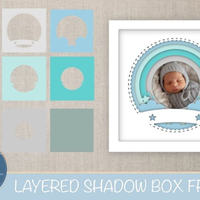Baby Boy Shadow Box - Etsy