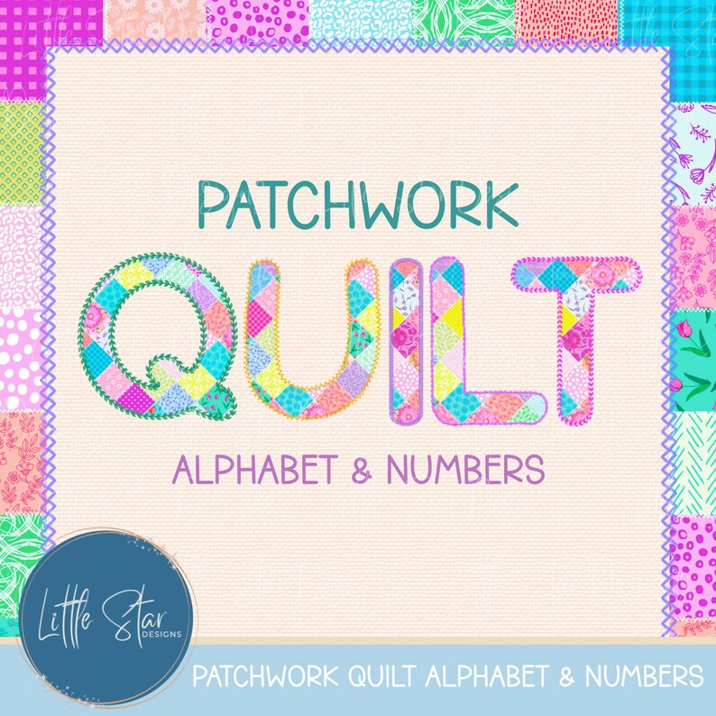 Patchwork Quilt/ Alphabet / Numbers/ for Sublimation & Print/ PNG - Etsy