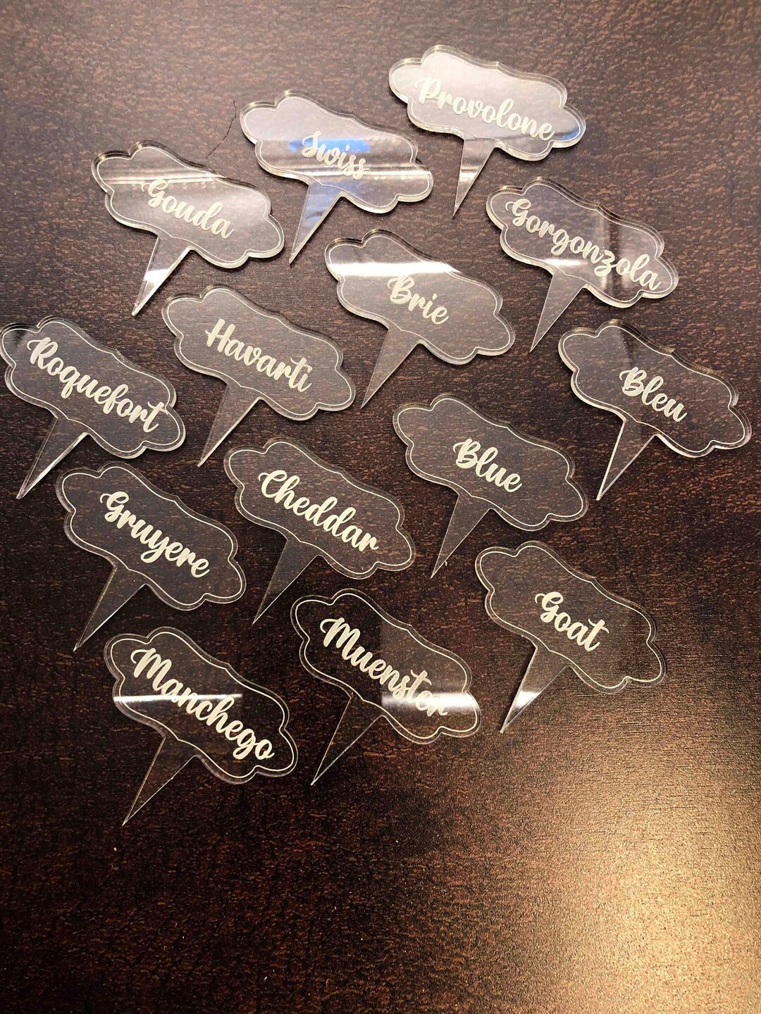 Charcuterie Accessory Cheese Label Set of 6 - Etsy