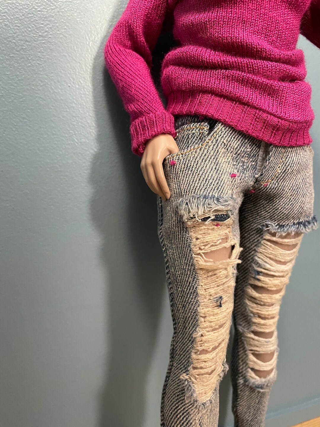 Jeans in Different Colors for 12 1 to 16 Scale Tbleague Female Phicen ...