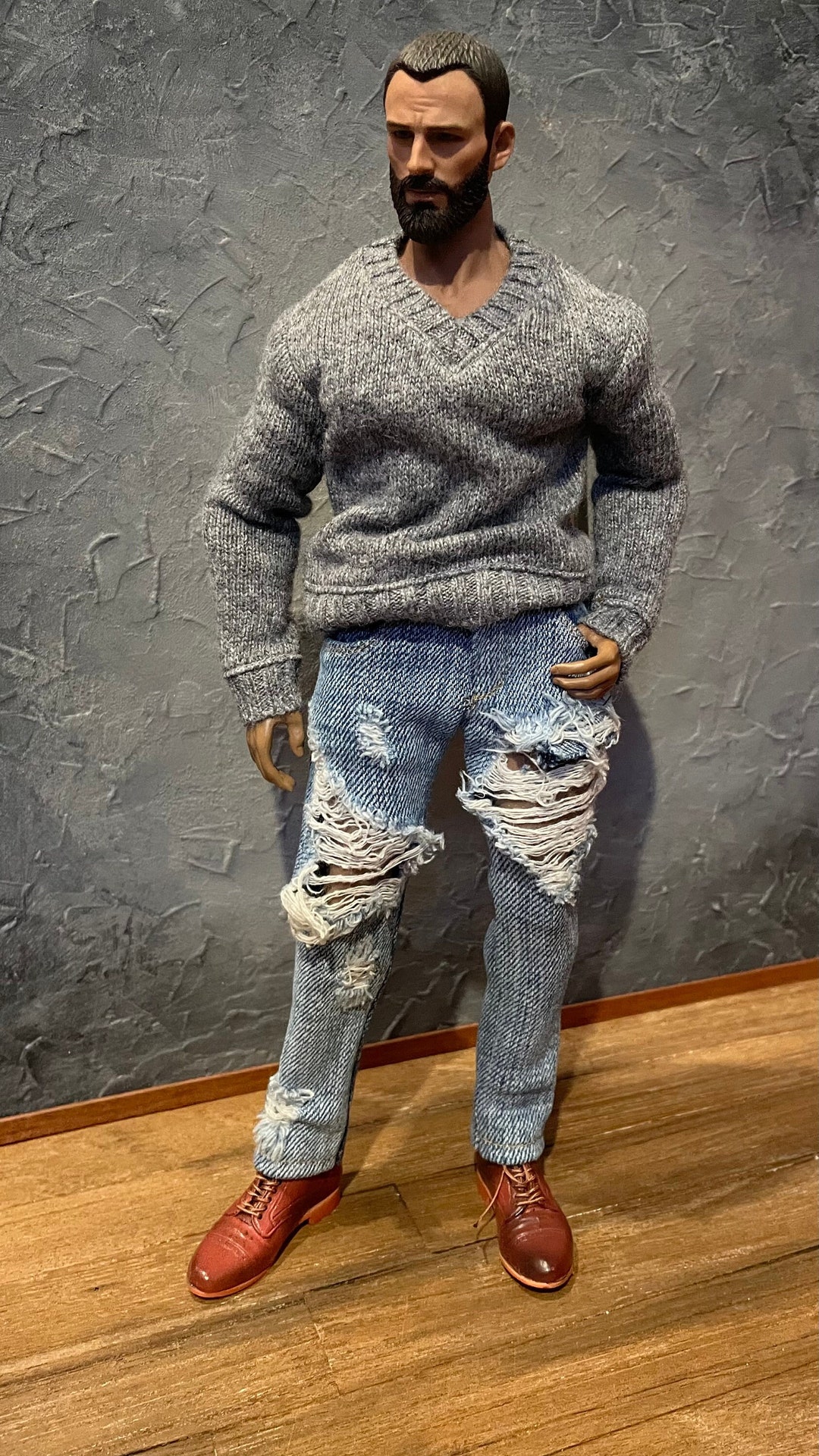 1 6 Scale Ripped Jeans Fit for 12 Action Figure Tbleague M34 - Etsy