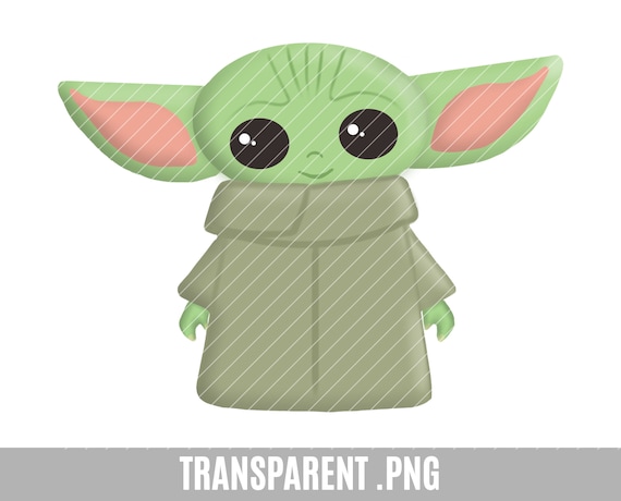 Baby Yoda Clip Art Transparent Png Baby Yoda Cute Alien - Etsy Australia