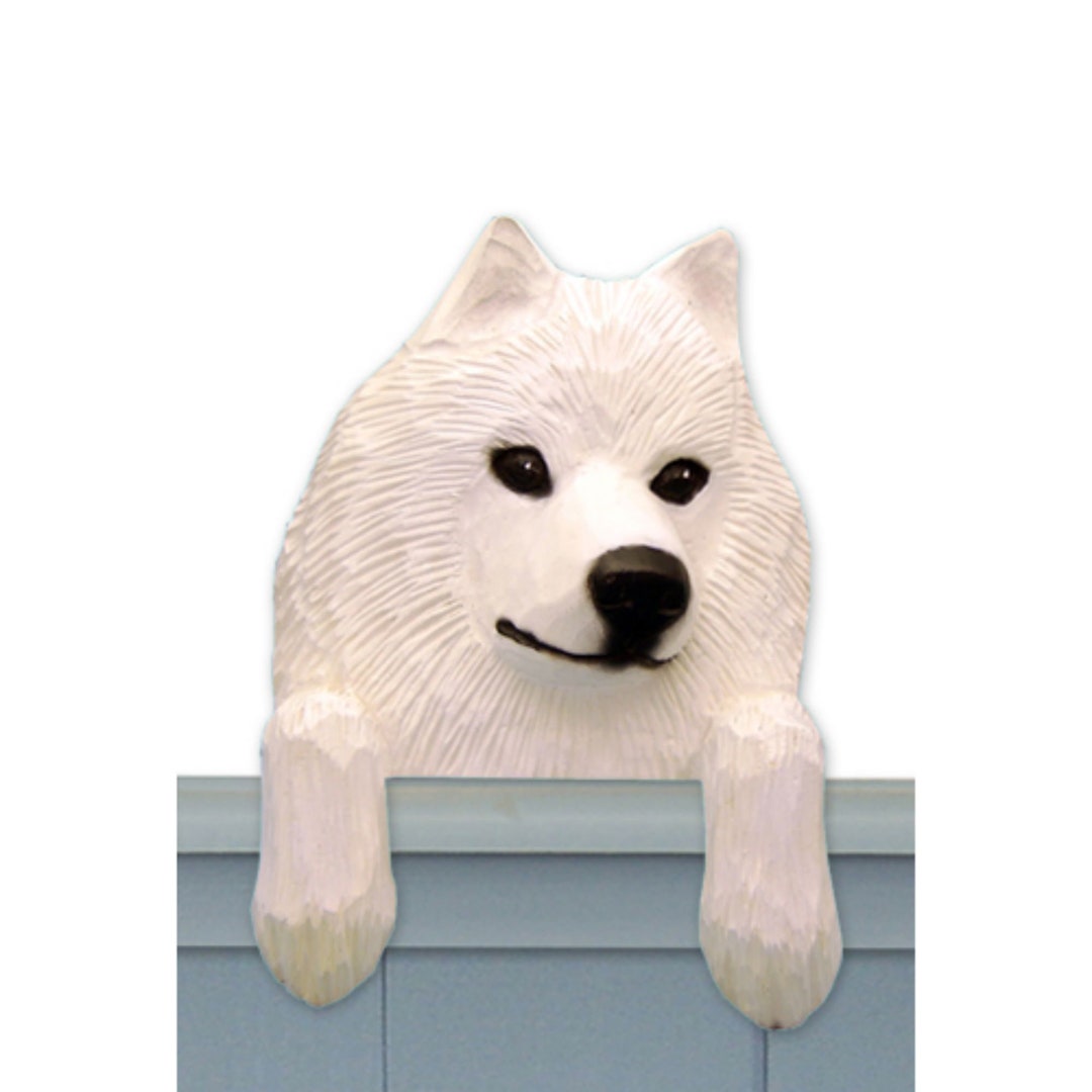 Wood Carved Samoyed Dog Custom Dog Sign, Samoyed Dog Gift, Samoyed ...
