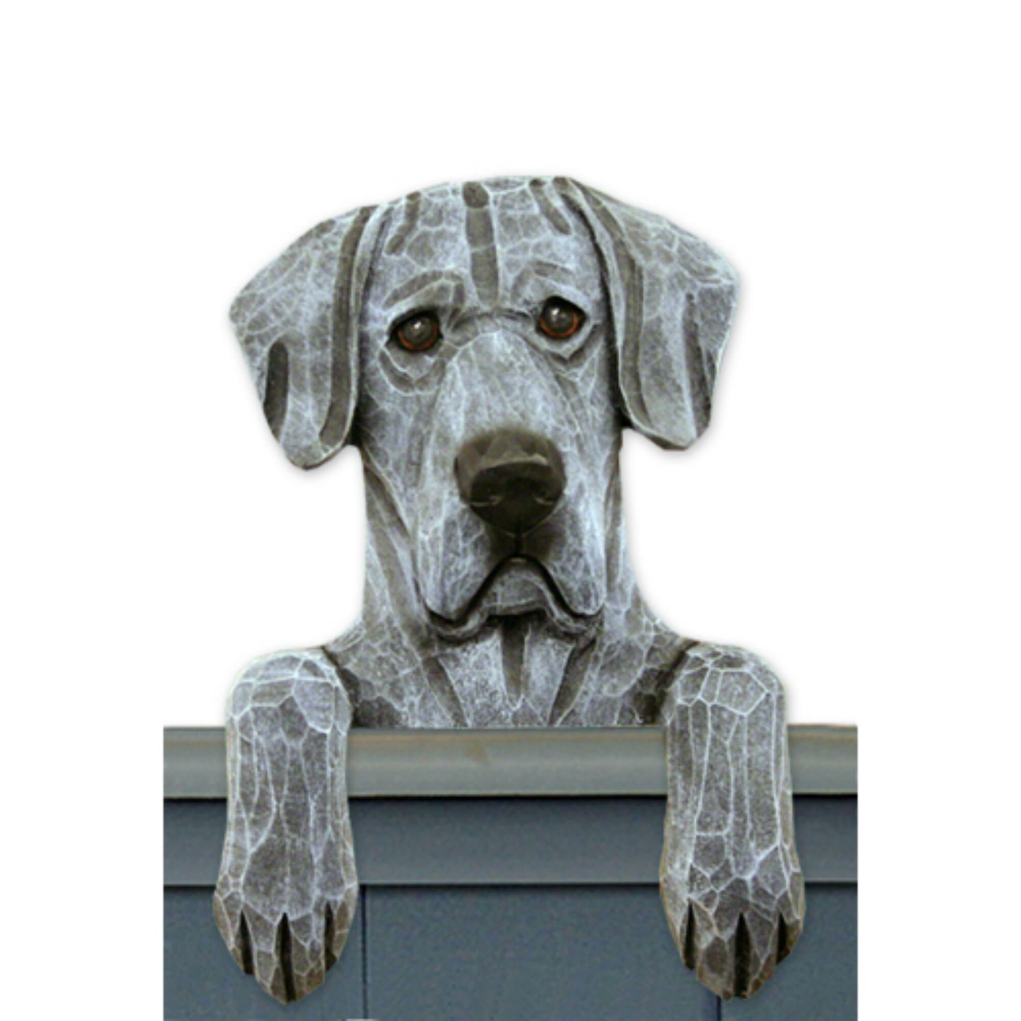 Wood Carved Great Dane Dog Door Topper, Great Dane Dog Gift, Great Dane ...
