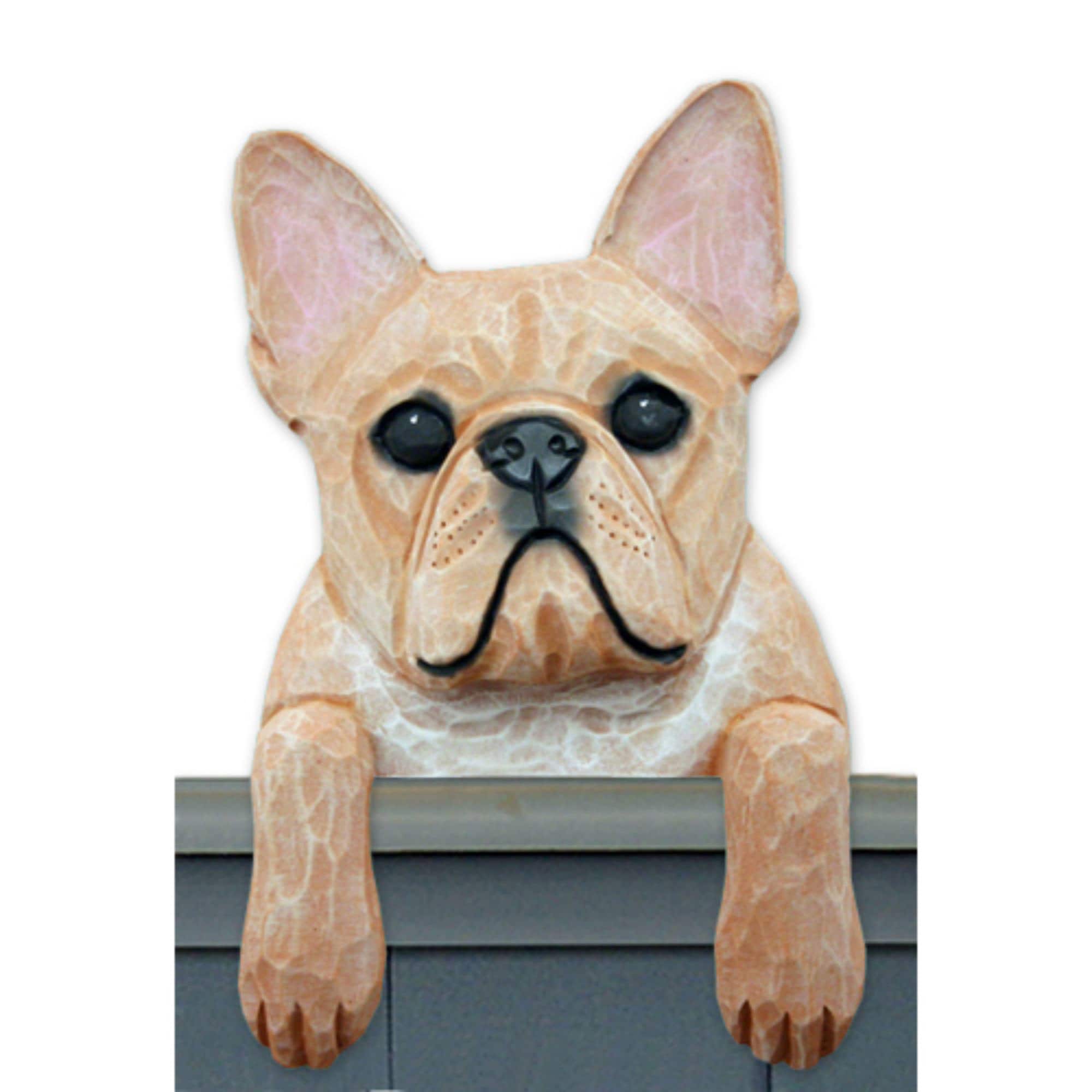 Wood Carved French Bulldog Door Topper, French Bulldog Memorial Gift ...