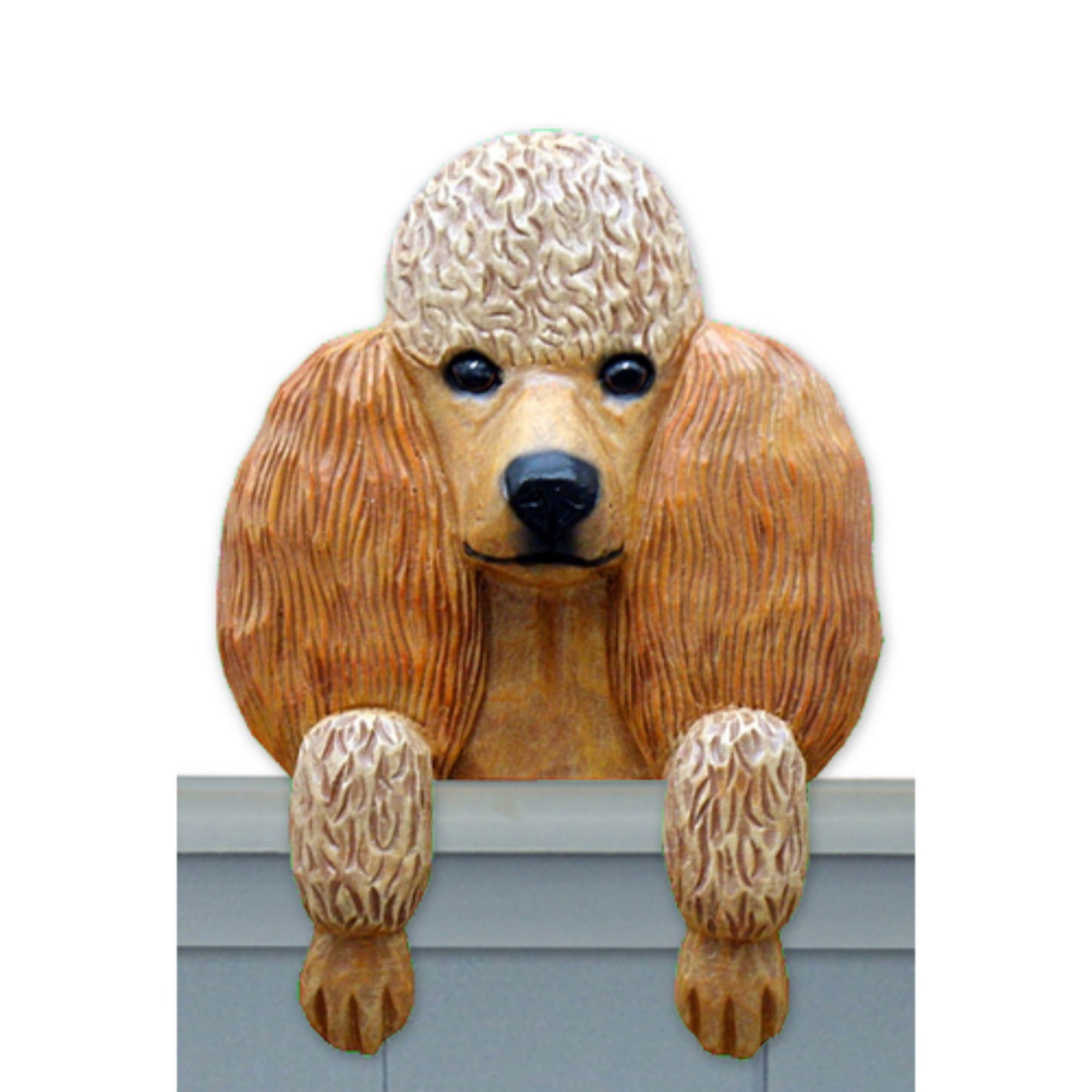 Wood Carved Poodle Custom Dog Sign, Poodle Dog Gift, Poodle Memorial ...