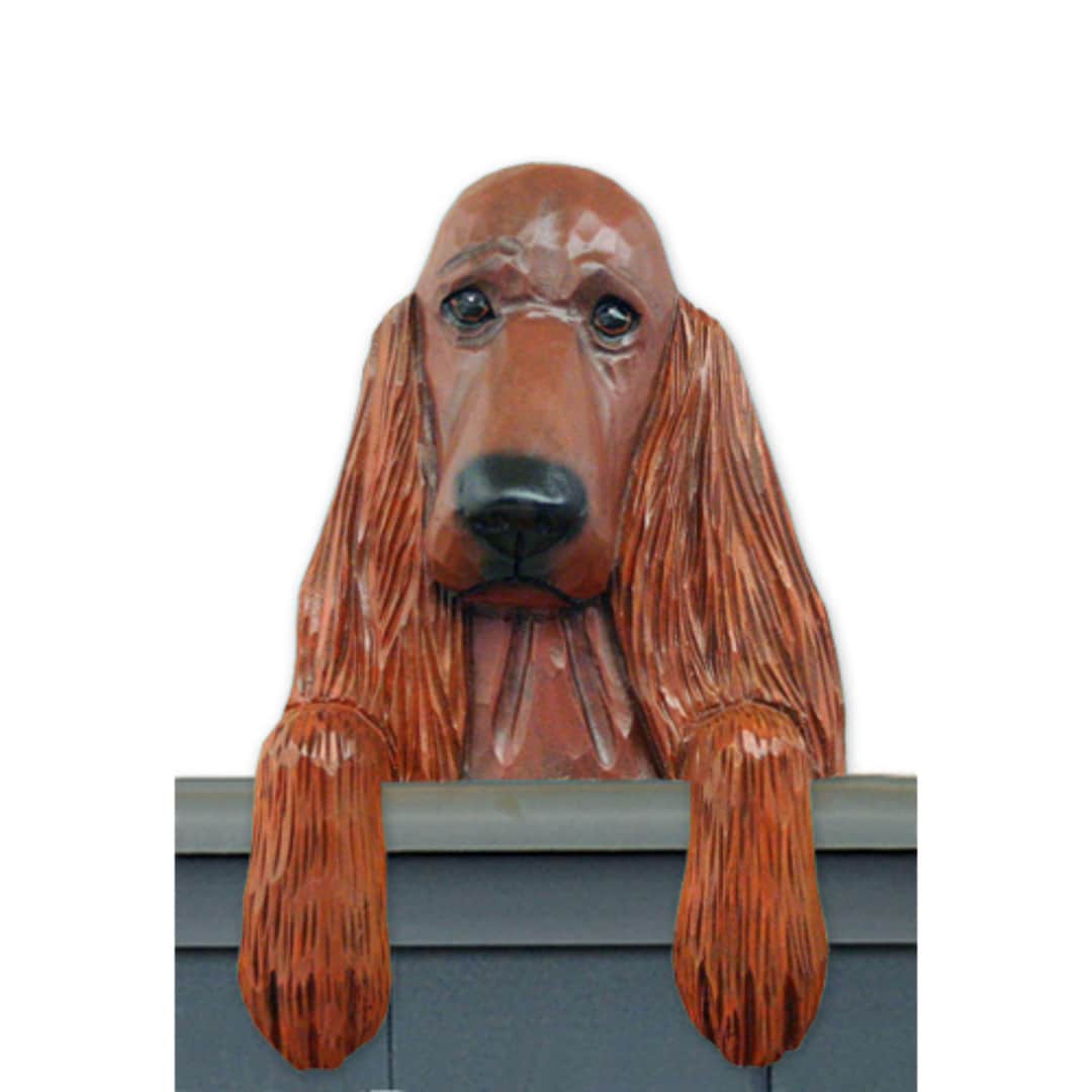 Wood Carved Irish Setter Dog Door Topper, Irish Setter Dog Gift, Irish ...