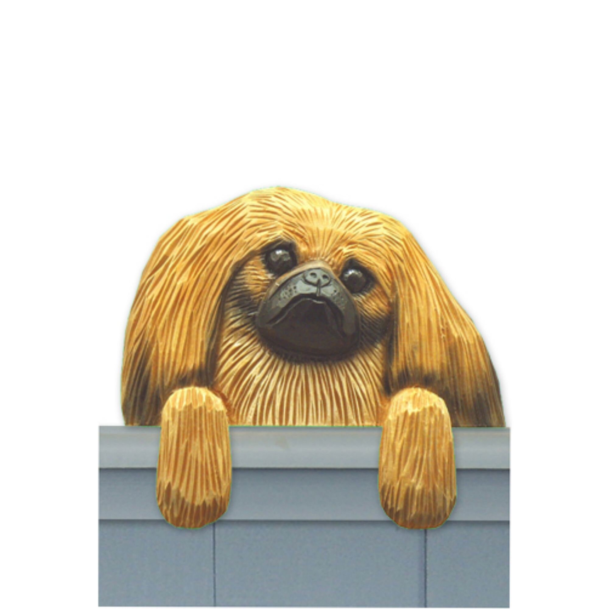 Wood Carved Pekingese Dog Custom Dog Sign, Pekingese Gift, Pekingese ...