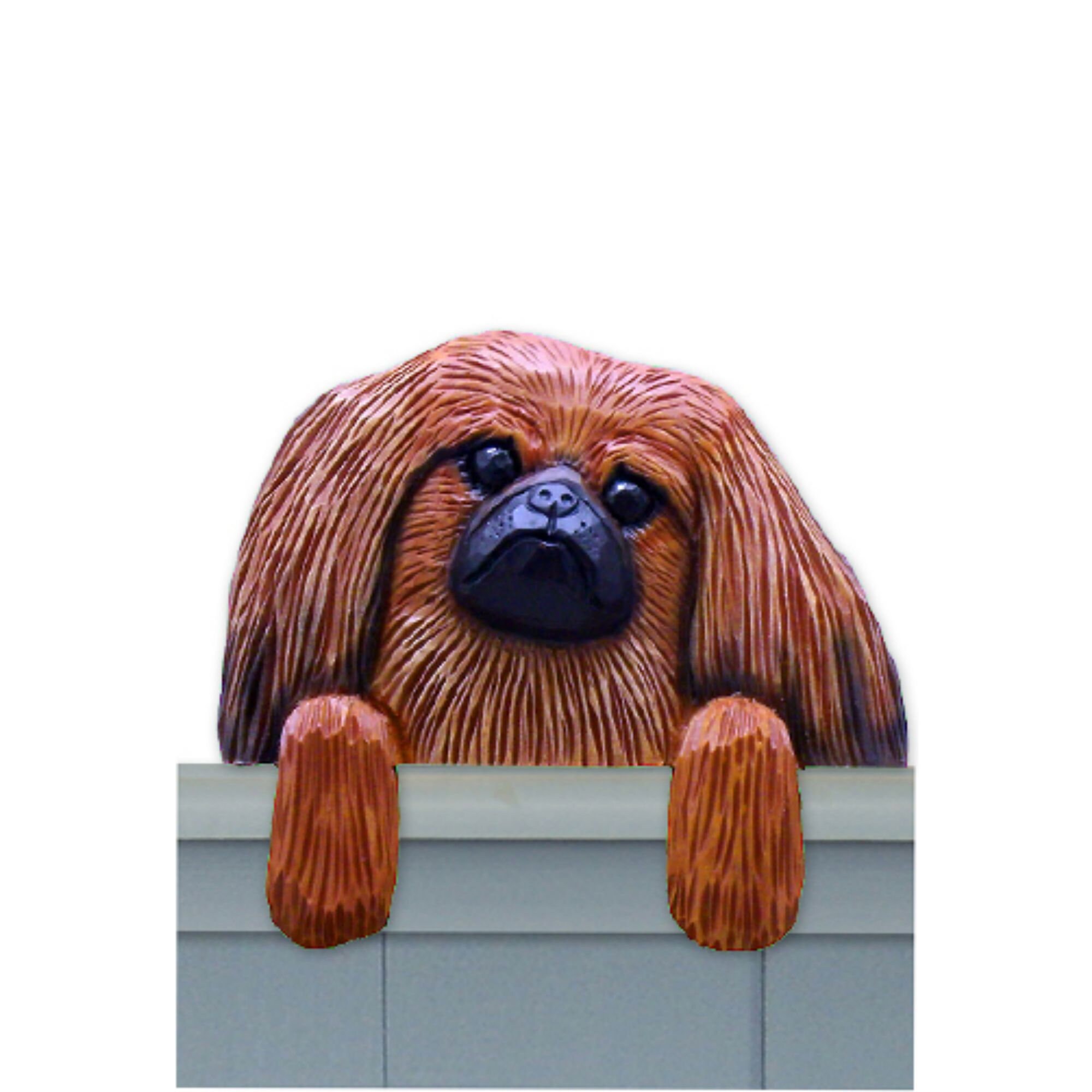 Wood Carved Pekingese Dog Custom Dog Sign, Pekingese Gift, Pekingese ...