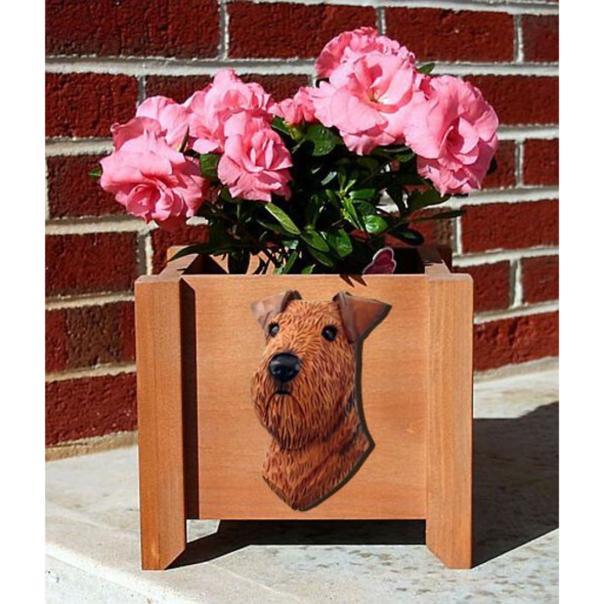 Airedale Planter Box, Airedale Dog Gifts, Handmade Gift, Airedale Dog ...