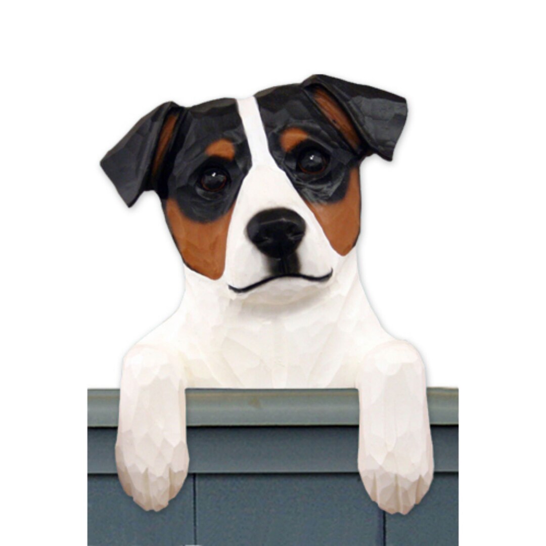 Wood Carved Jack Russell Terrier Dog Door Topper, Jack Russell Dog Gift ...