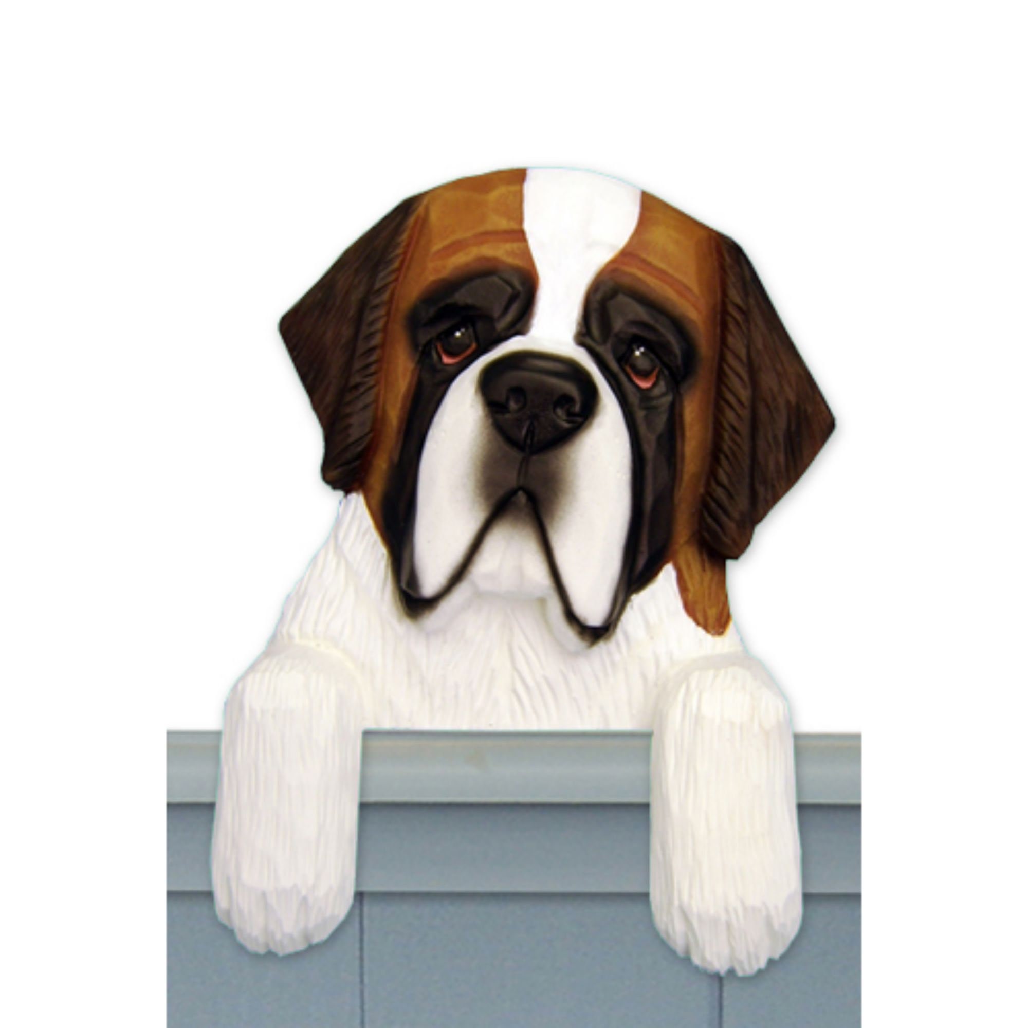 Wood Carved Saint Bernard Dog Custom Dog Sign, St Bernard Gifts, Saint ...