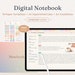 24 Tab Hyperlinked Digital Notebook Landscape for Goodnotes, Notability ...