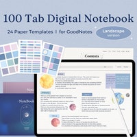 Pink Pastel Color Digital Notebook Vocabulary Notebook Cornell Digital ...