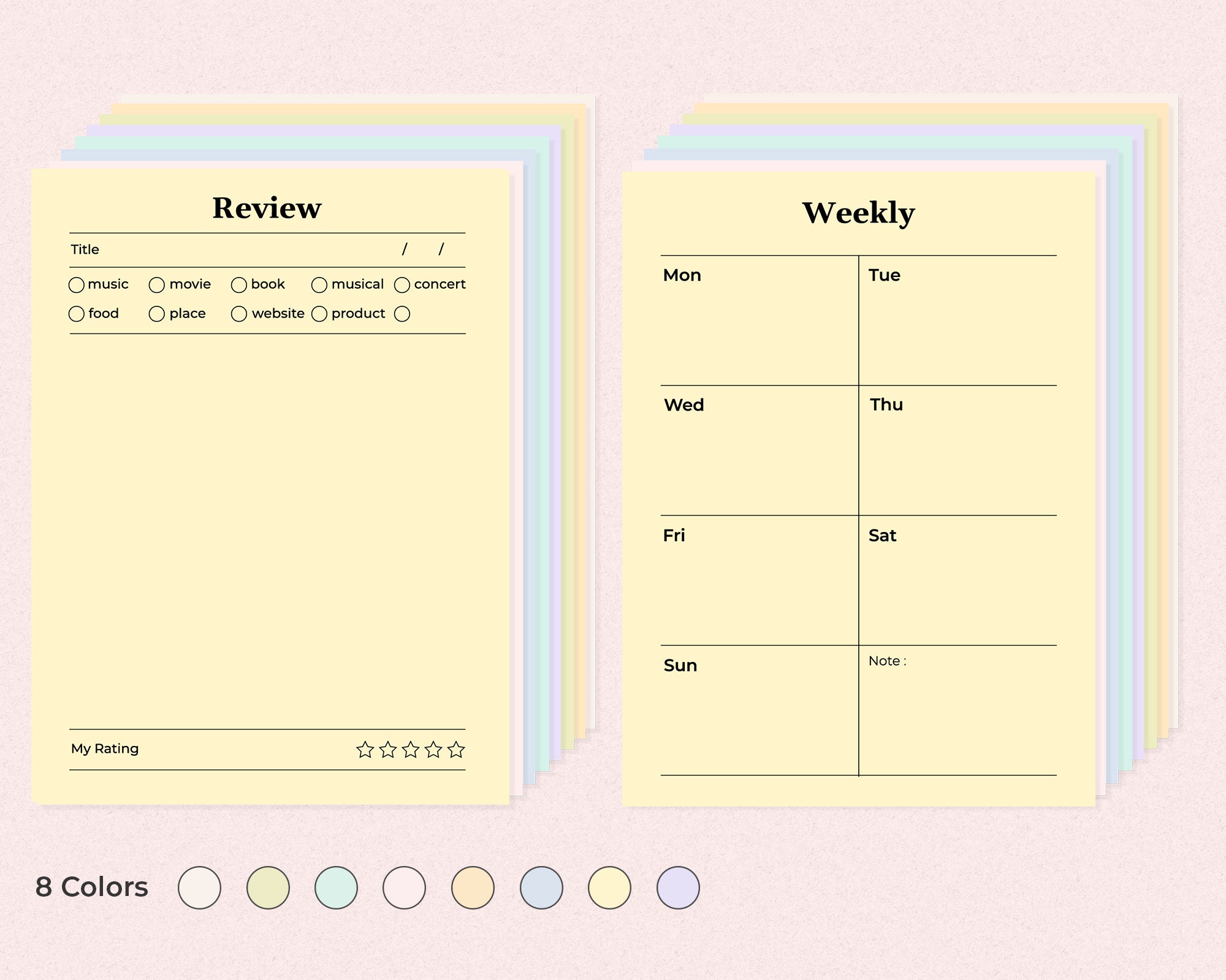 80 Digital Memo Pads for Goodnotes, Notability, Noteshelf, Ipad, Tablet ...