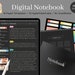 12 Tab Hyperlinked Digital Notebook DARK MODE Dot Grid | Etsy