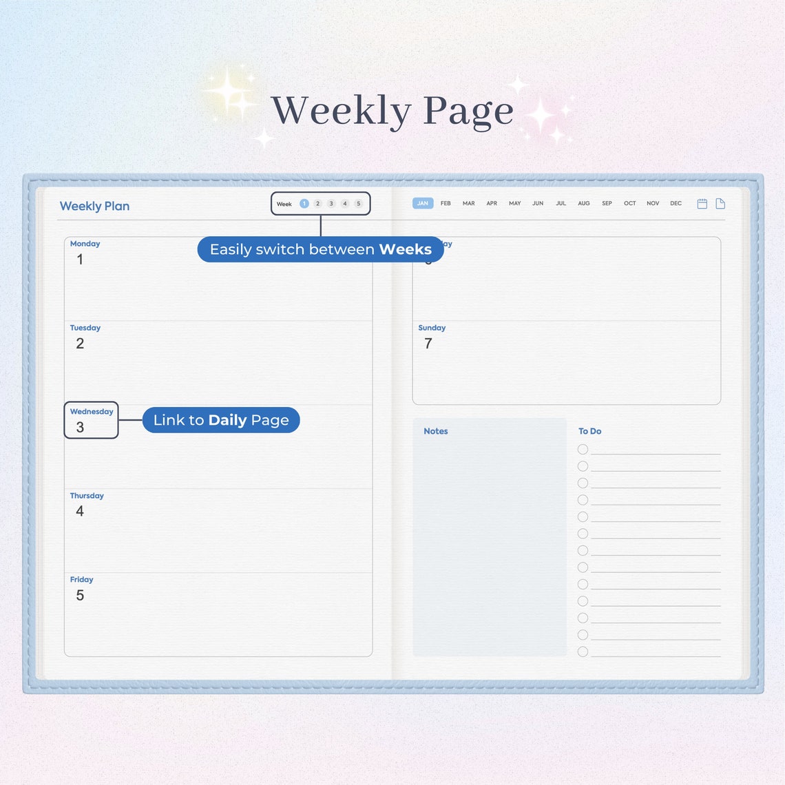 2024 Landscape Digital Planner: Goodnotes & Notability (PDF) - Etsy