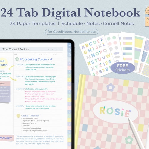 80 Digital Memo Pads for Goodnotes Notability Noteshelf - Etsy