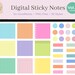 92 Digital Sticky Notes colorful Theme for Goodnotes | Etsy