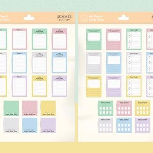 126 Digital Sticky Notes for Goodnotes and Notability - Precropped ...