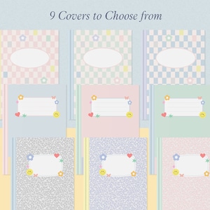 24 Tab Hyperlinked Pastel Digital Notebook for Goodnotes, Notability ...