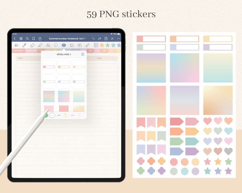 12-tab Hyperlinked Digital Notebook: Dot Grid Lined Paper (PDF) - Etsy