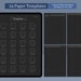 100 Tab Digital Dark Notebook Portrait dot, Grid, Blank, Lined, Cornell ...