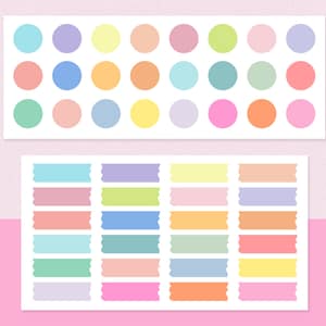 92 Digital Sticky Notes (colorful Theme) for Goodnotes, Notability ...