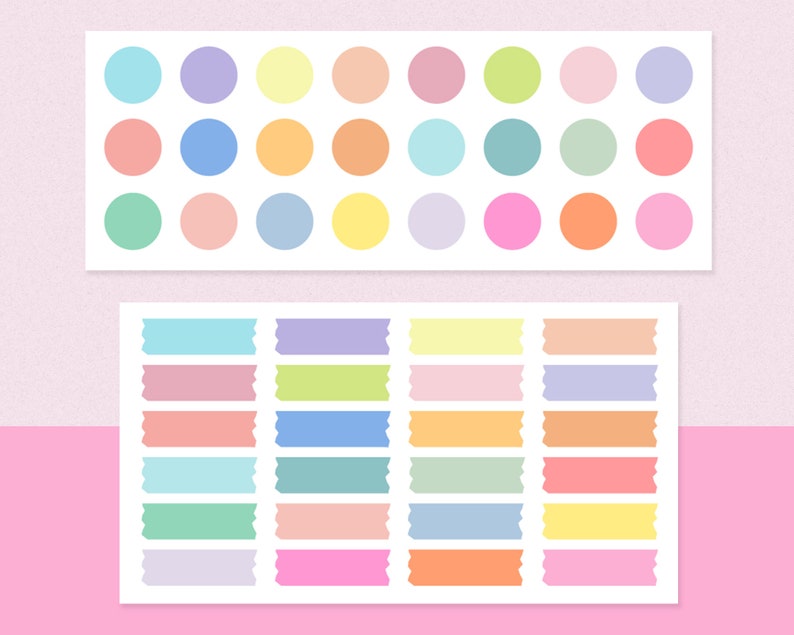 92 Digital Sticky Notes colorful Theme for Goodnotes | Etsy