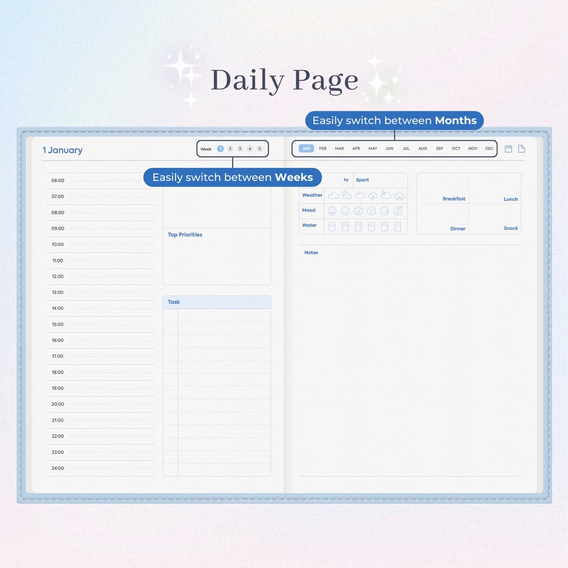 2024 Landscape Digital Planner: Goodnotes & Notability (PDF) - Etsy
