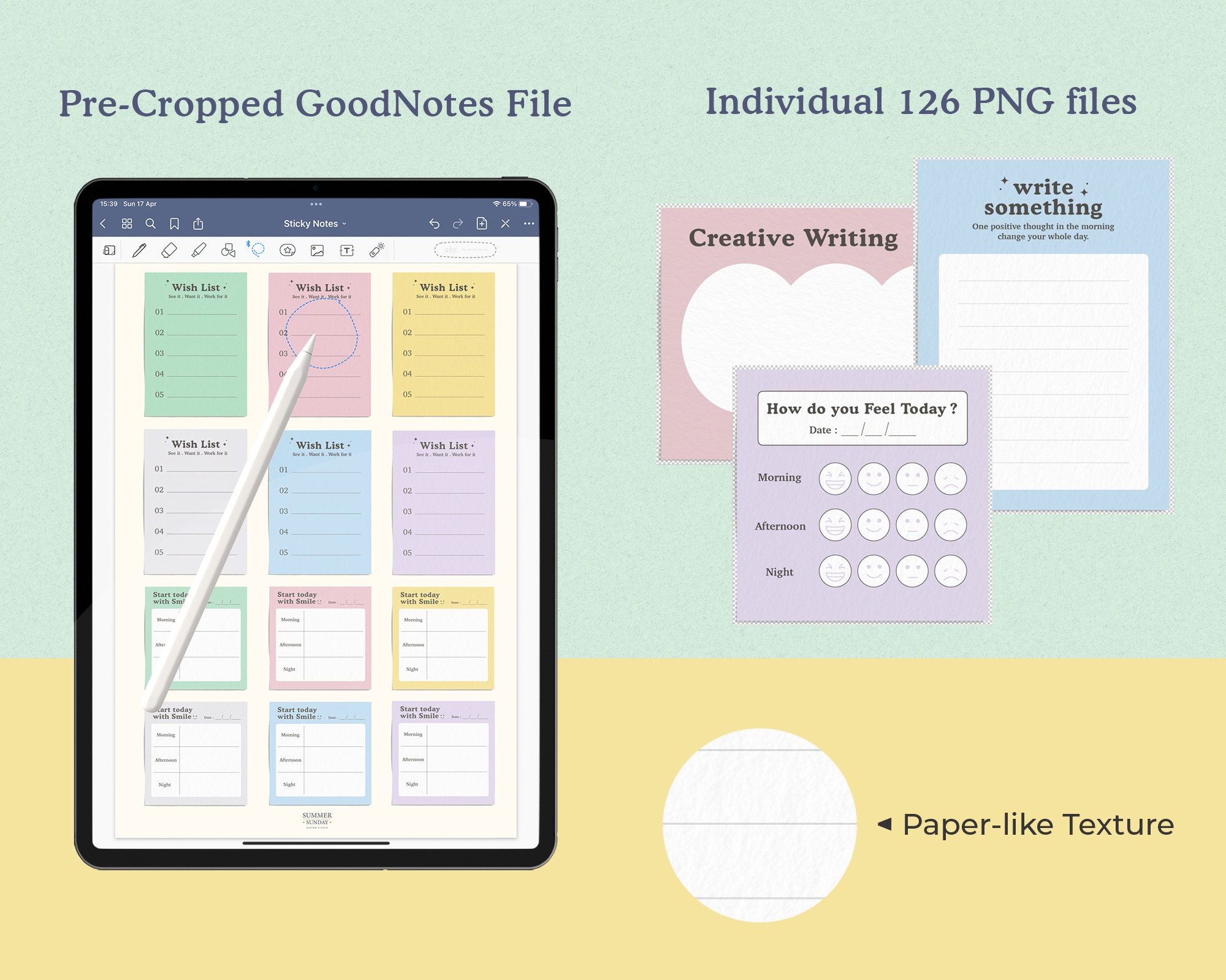 126 Digital Sticky Notes for Goodnotes and Notability - Precropped ...