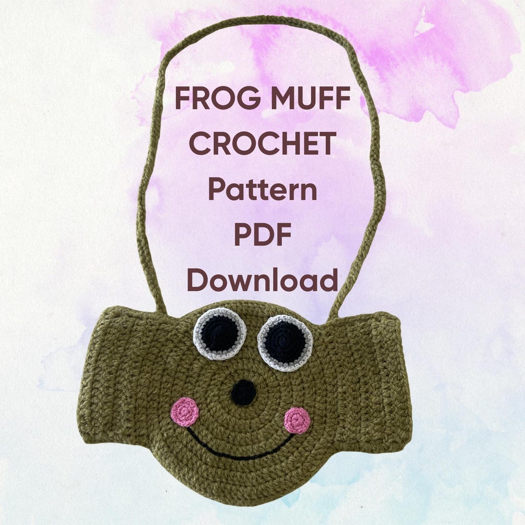 Frog Cozy Muff Crochet Pattern: Kids' Winter Hand Warmer (PDF) - Etsy