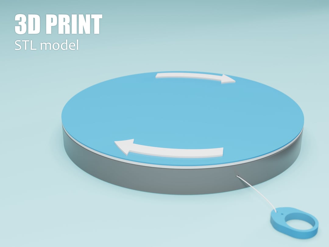 DIY Rotating Display Stand 3D Print Model STL Files Turntable - Etsy