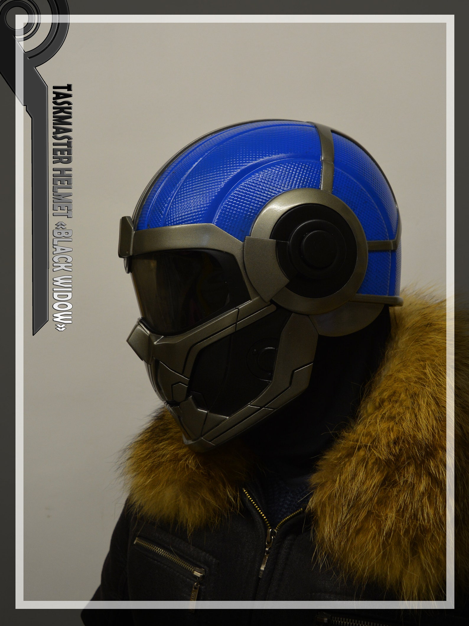 Taskmaster helmet Black widow cosplay version | Etsy