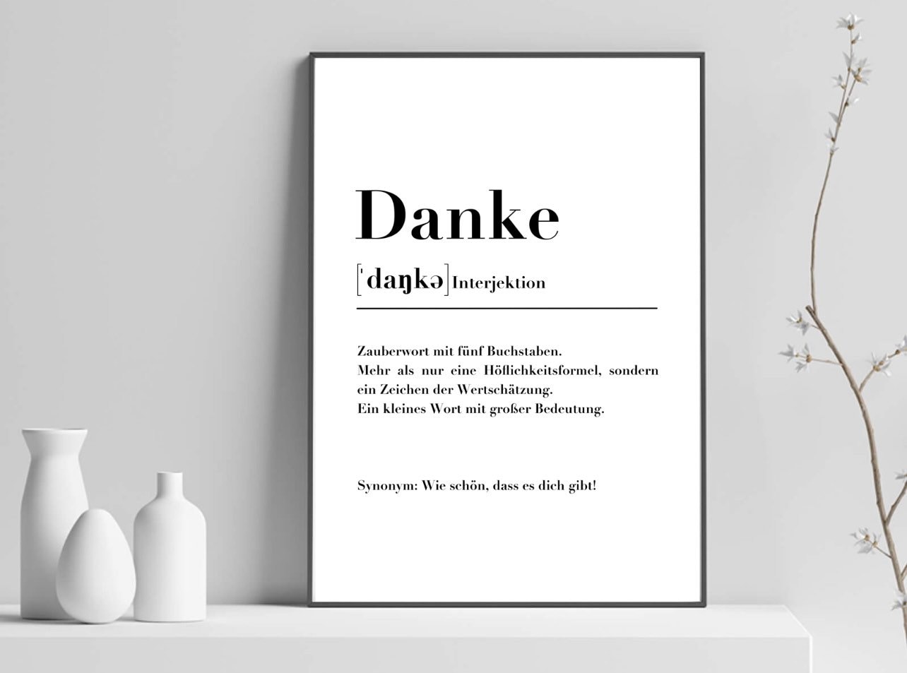 Personalized Poster Thank You Definition, Definition Poster, Gift to ...