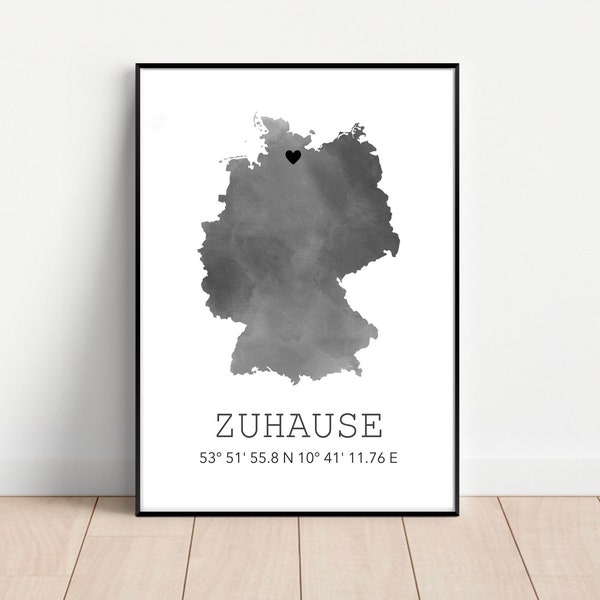 Bild Mit Koordinaten Zuhause