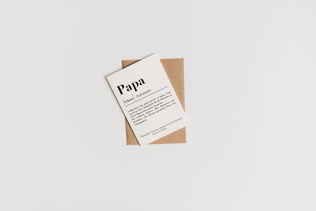 Personalized Postcard - Dad Definition - Card for Birthday, Wedding ...