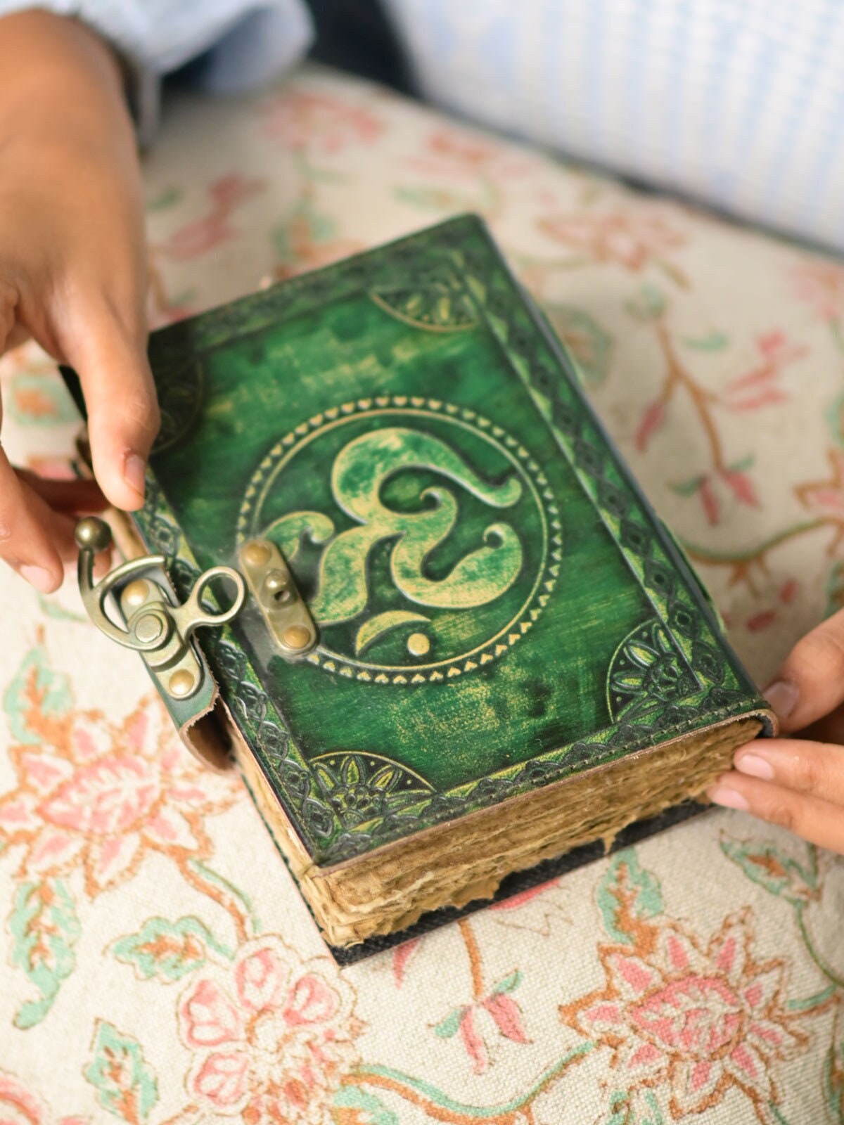 Handmade Paper Leather Notebook, Book of Shadows, Leather Notebook ...