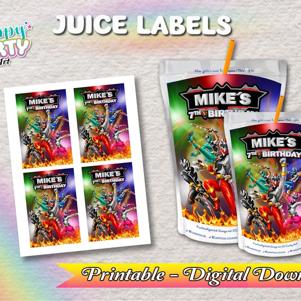 Power Rangers Dino Fury Birthday - Etsy