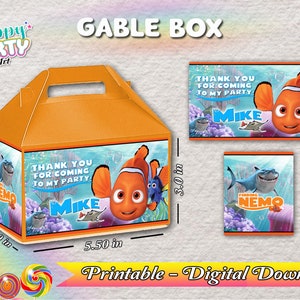 Gable Box - Finding Nemo Party - Only DIGITAL DOWNLOAD for Gable Box ...