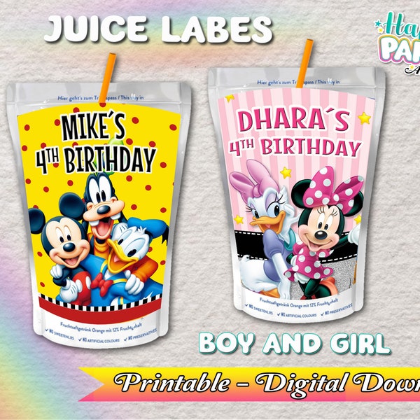 Minnie Mouse Labels - Etsy