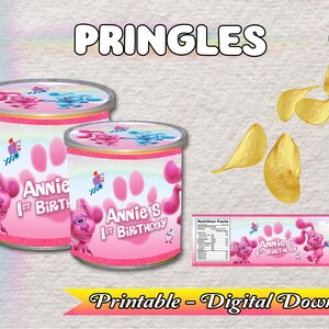 Blues Clues Party Labels - 1.3oz Can of Chips - Blues Clues Party ...