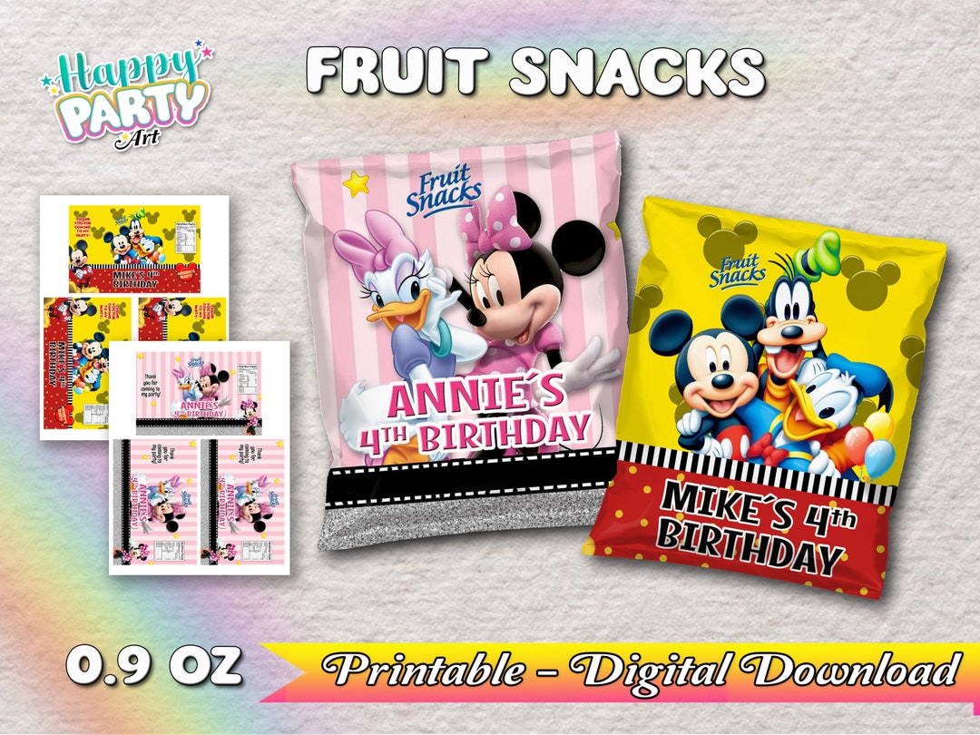 Fruit Snacks - Mickey and Minnie - Only DIGITAL DOWNLOAD - Mickey and ...