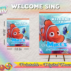Welcome Sing - Finding Nemo - Digital Sending -DIGITAL DOWNLOAD ...