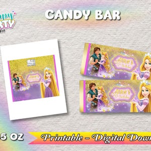4 Pack Rapunzel - Girl - Chip Bag - Juice - Gable Box - Candy Bar ...