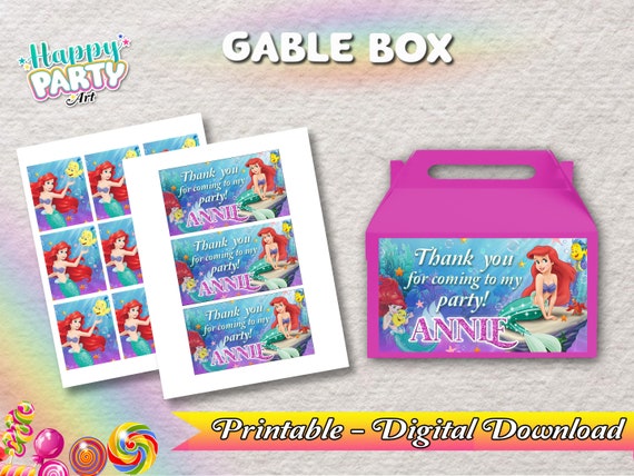 Gable Box Little Mermaid Ariel Party Only DIGITAL DOWNLOAD - Etsy Canada