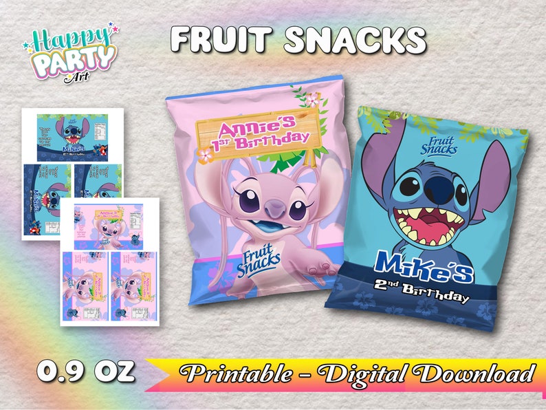 Fruit Snacks Stitch And Angel Only Digital Download Etsy 1005